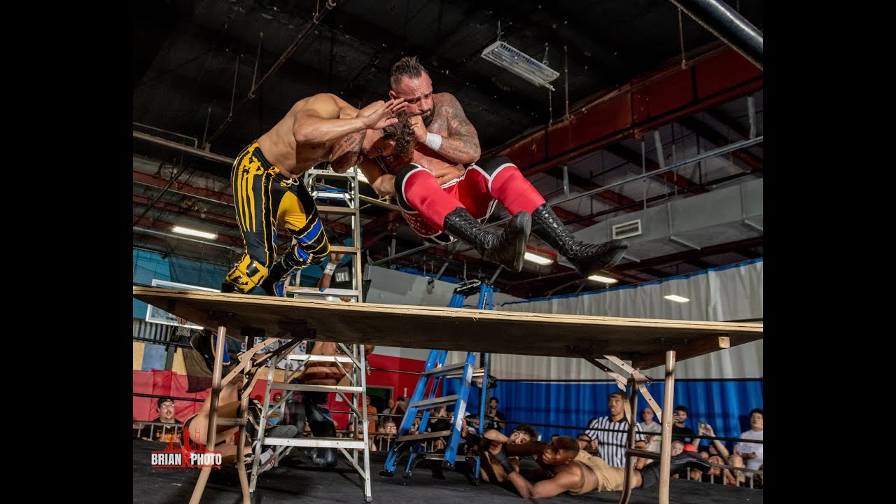 W.O.W Tag Team championship – 4 Team Ladder Match – Warriors of Wrestling