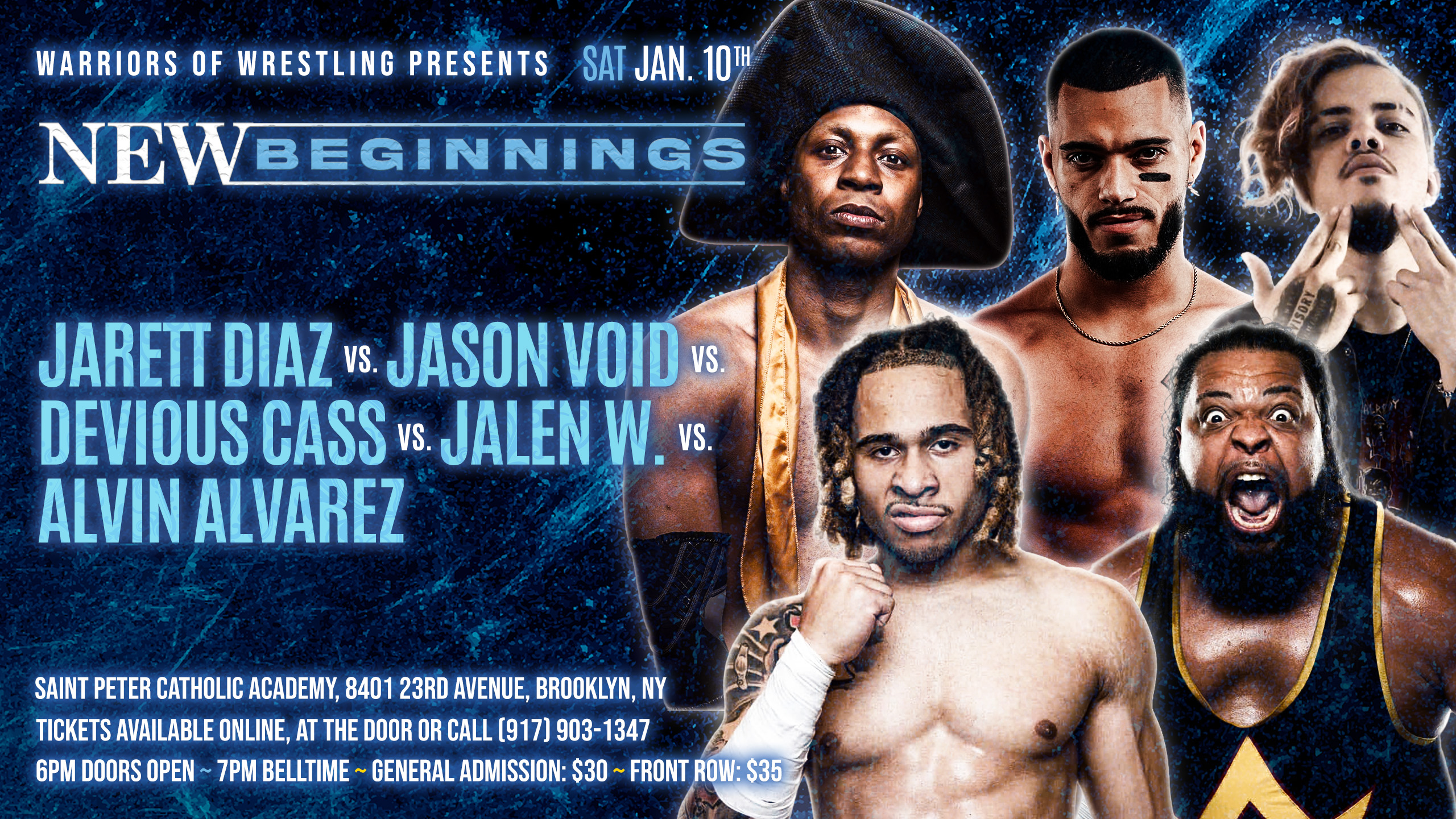 New Beginnings 2026 – Jason Void vs Jalen White vs Alvin Alvarez vs ...