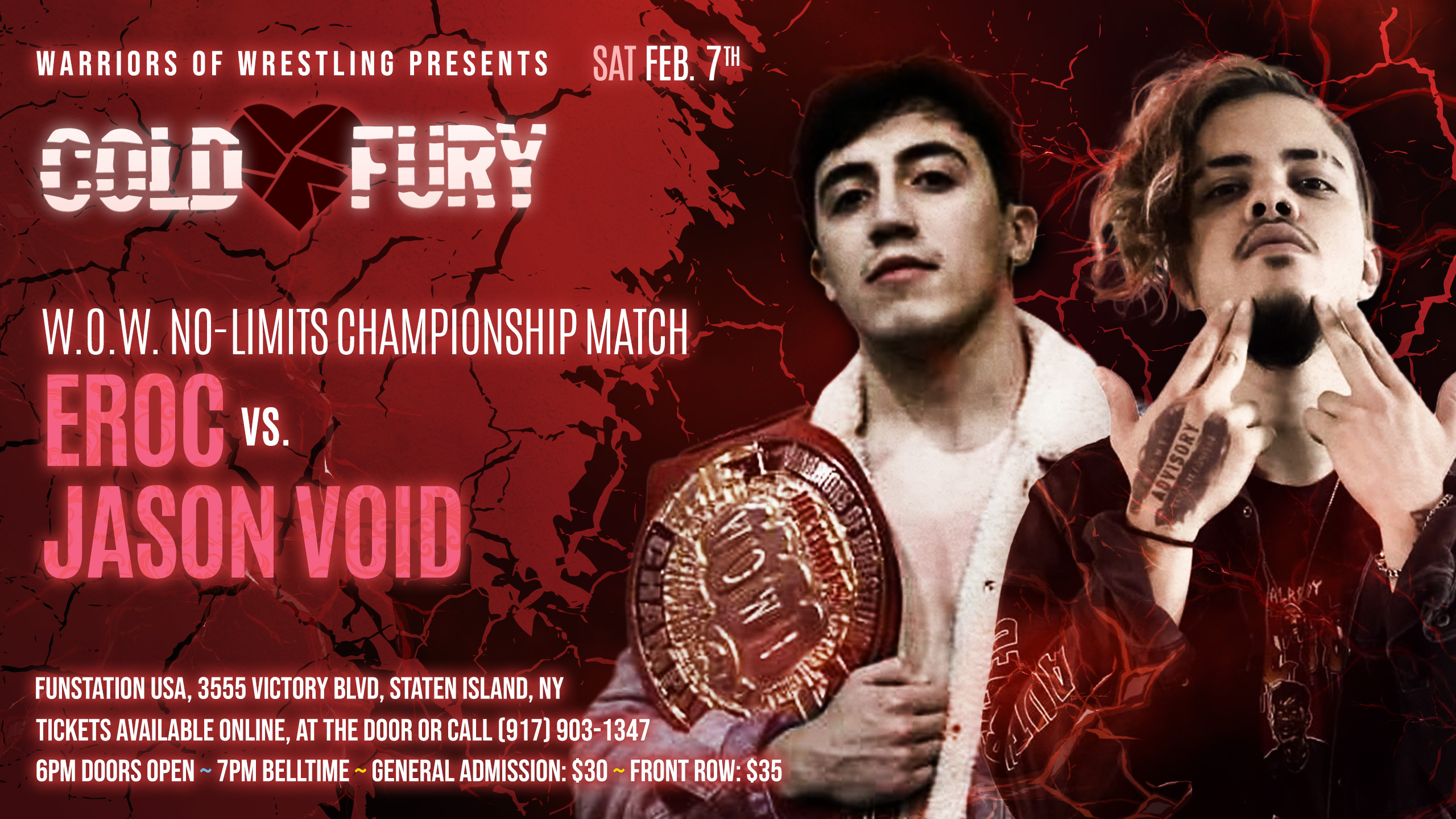 Cold Fury 2026 – Eroc vs Jason Void – Warriors of Wrestling