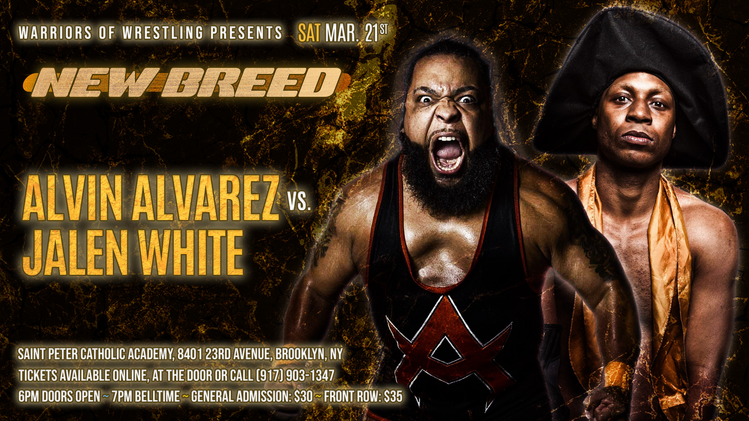 New Breed 2026 – Alvin Alvarez vs Jalen White – Warriors of Wrestling